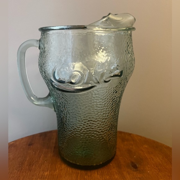 Kitchen | Vintage Coca Cola Green Pebble Glass Pitcher | Poshmark